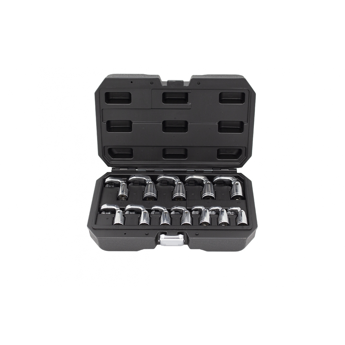 12PCS 3/8" DRIVE FLEXIBLE CROWS FOOT SOCKET WRENCH SET - 3830 - KROFTOOLS