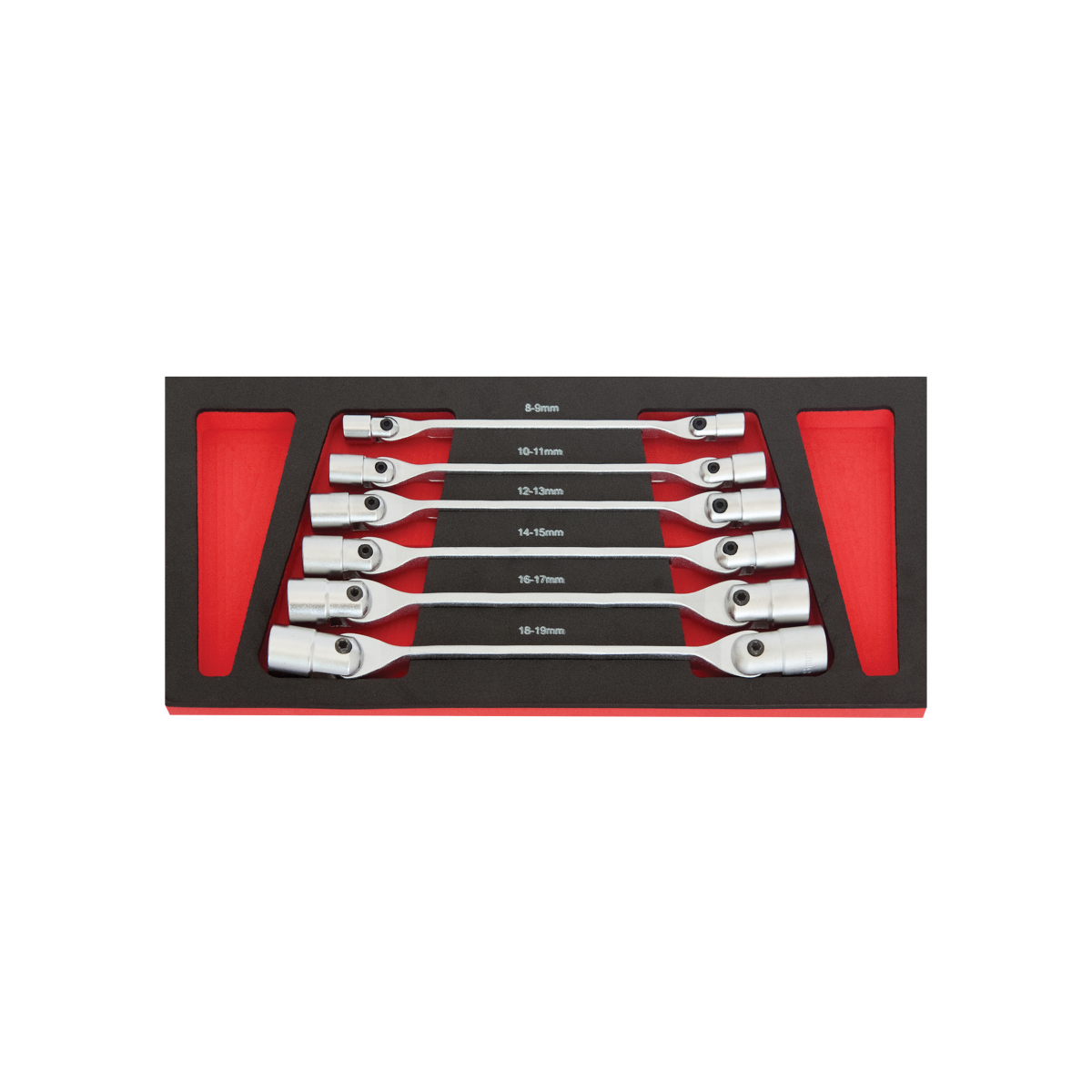 ARTICULATED SOCKET WRENCH SET 6PCS - 8606 - KROFTOOLS