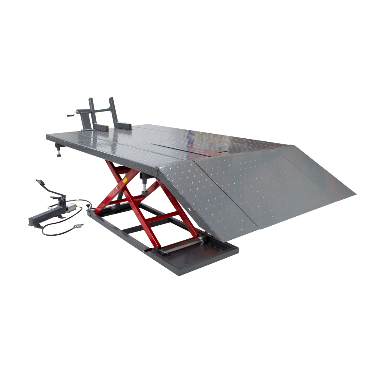 HYDRO-PNEUMATIC MOTORCYCLE LIFT 680Kg - 9865 | KROFTOOLS