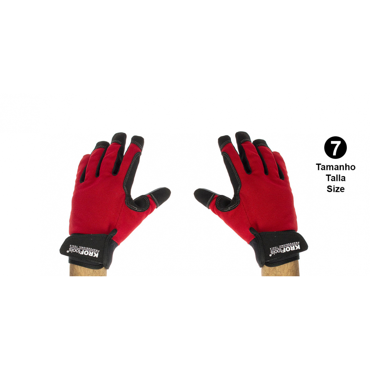 MECHANIC WORK GLOVES KROFTOOLS EN388 CE CAT II - LUVAS | KROFTOOLS