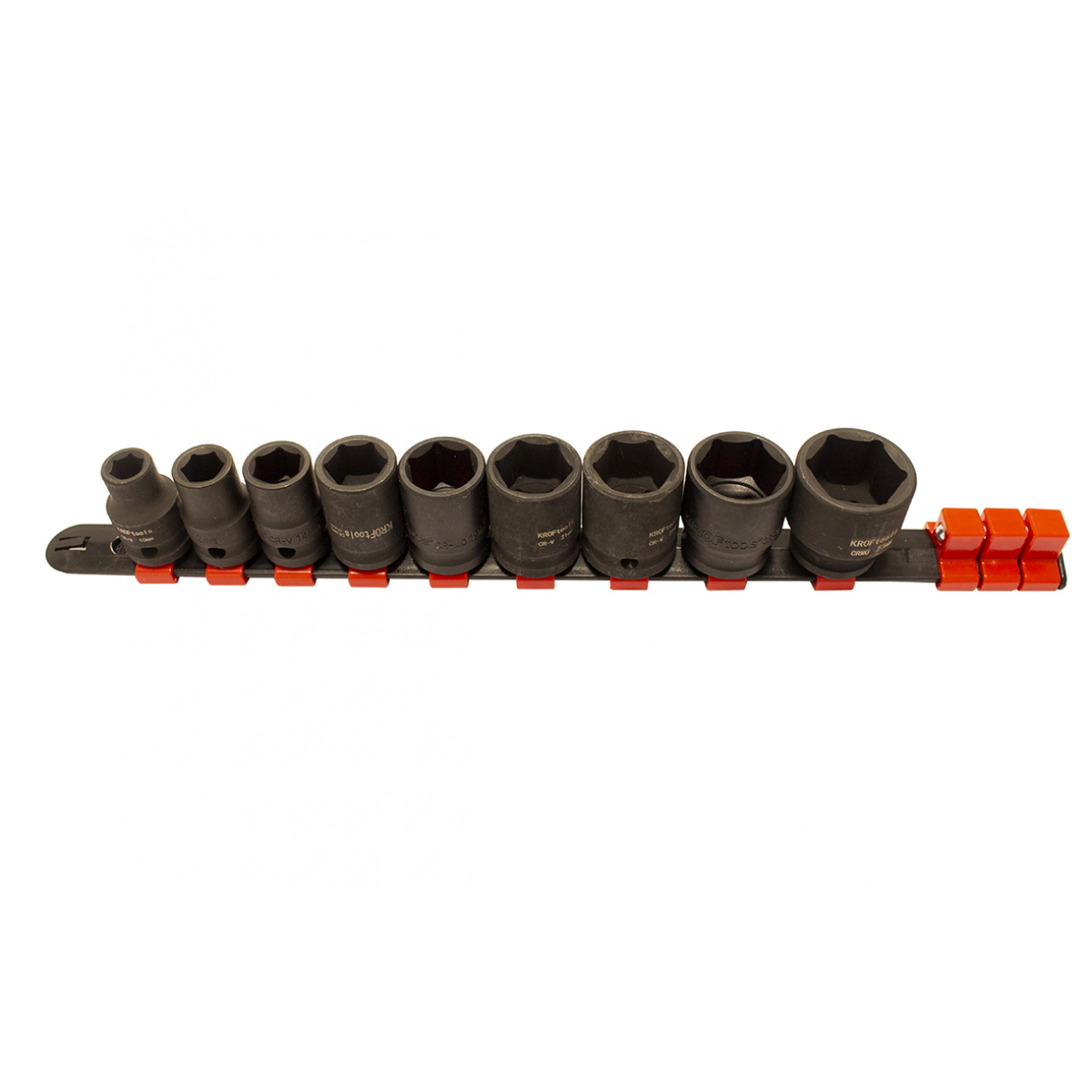 9 SOCKET KEYS 1/2" IMPACT SET - 1235 | KROFTOOLS