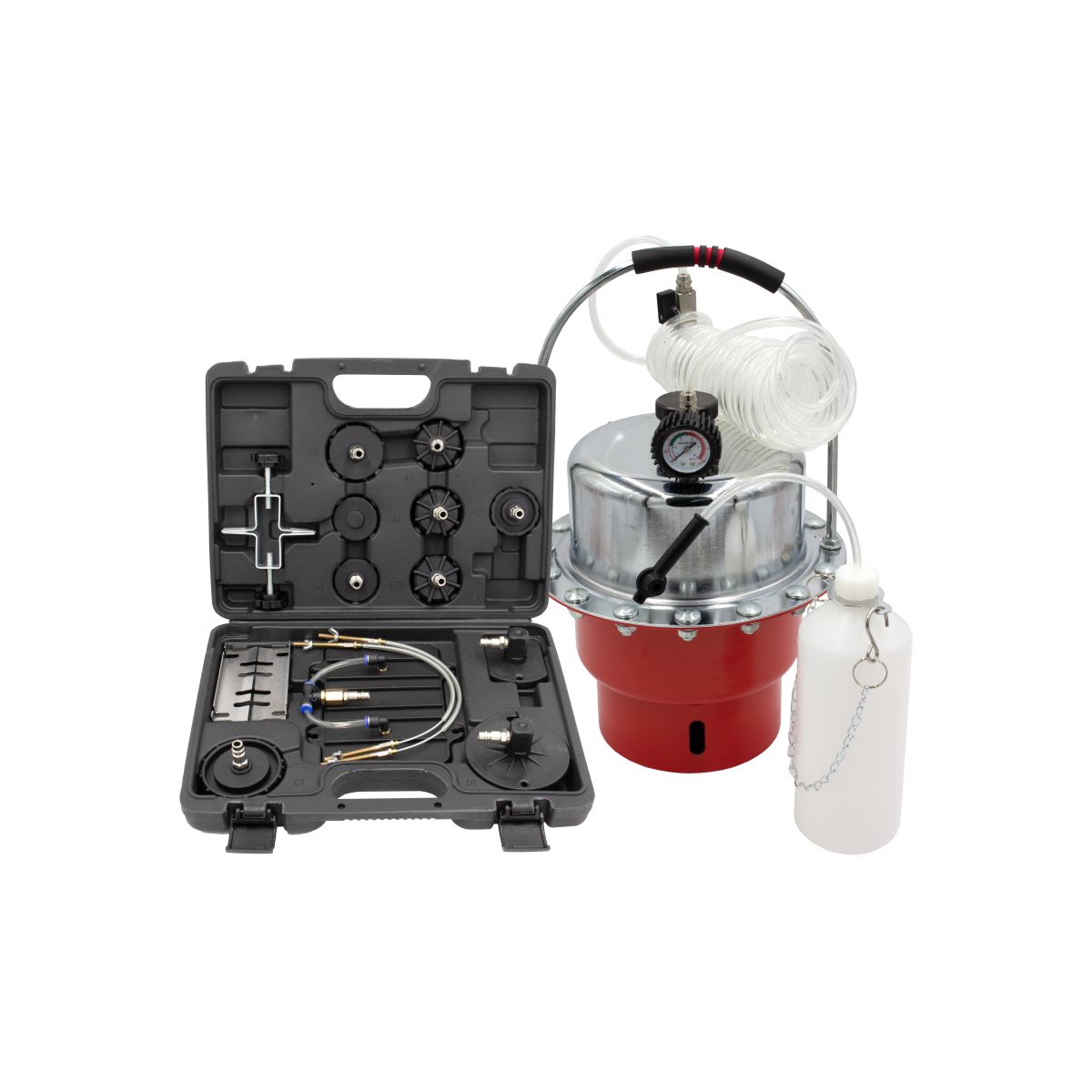 PNEUMATIC PRESSURE BLEEDER KIT - 2508 - KROFTOOLS