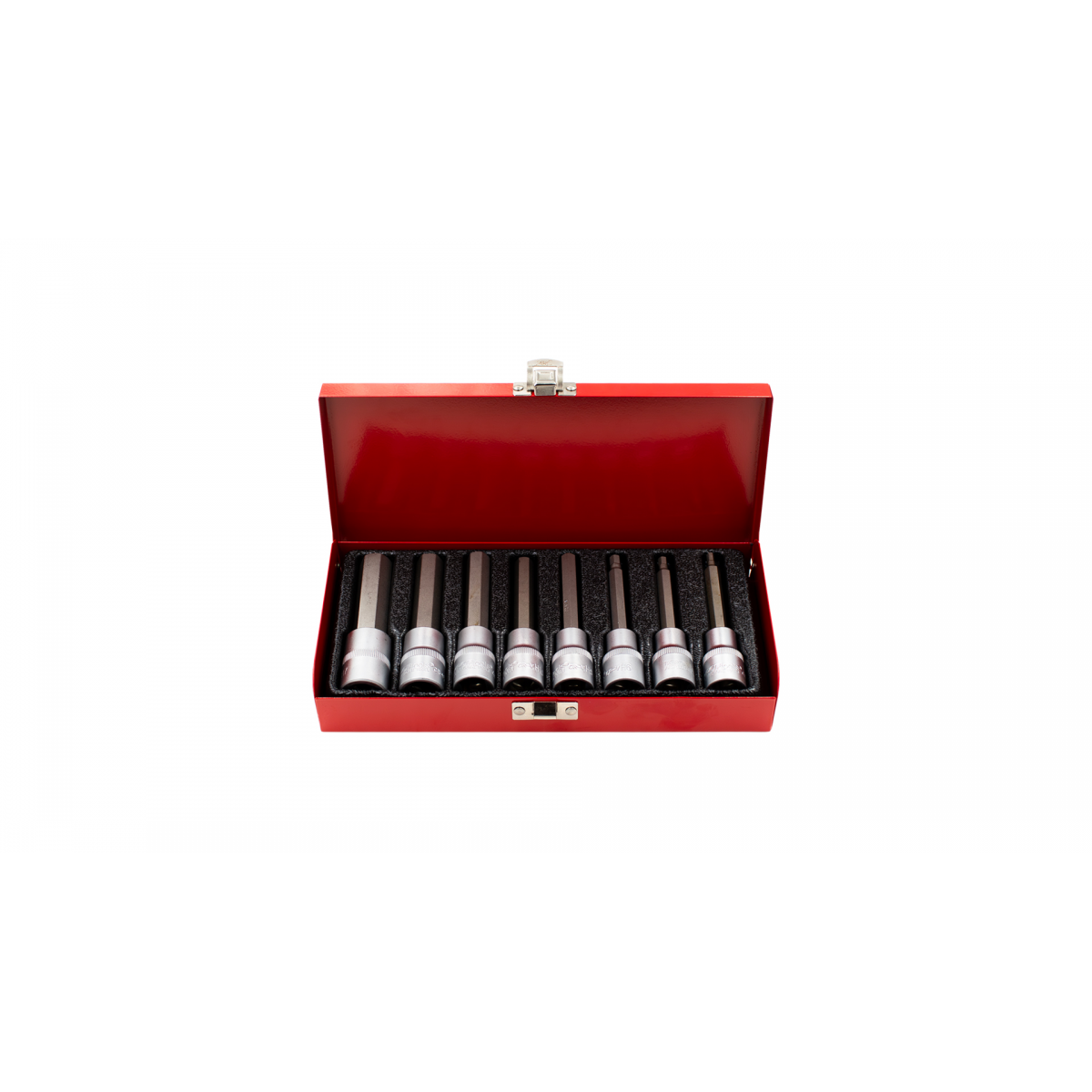 HEXAGONAL 1/2" DEEP SOCKET SET 4-17mm 8PCS - 6100 - KROFTOOLS