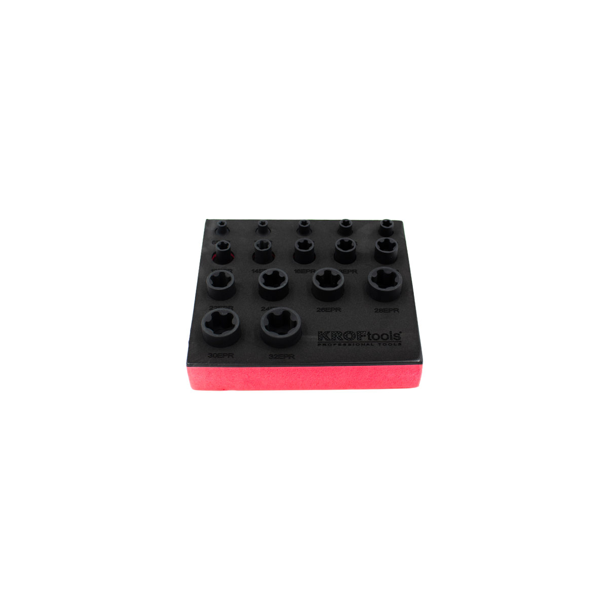 16PCS 5PT EP6-EP32 EXTERNAL TORX PLUS SOCKET KIT - 6107 - KROFTOOLS